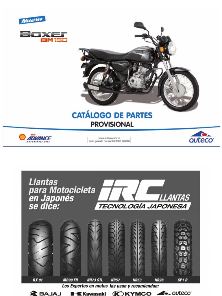 Llantas y Partes para Boxer BM 150 | PDF | Screw | Axle