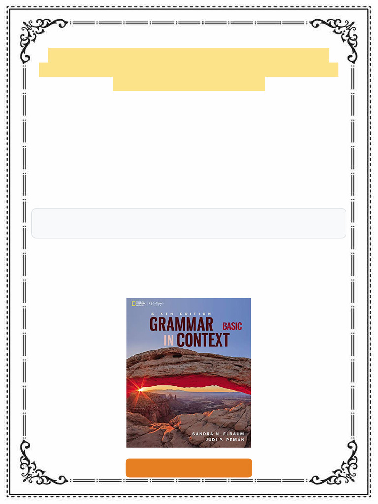 Grammar in Context Basic Grammar in Context Sixth Edition Sandra N ...
