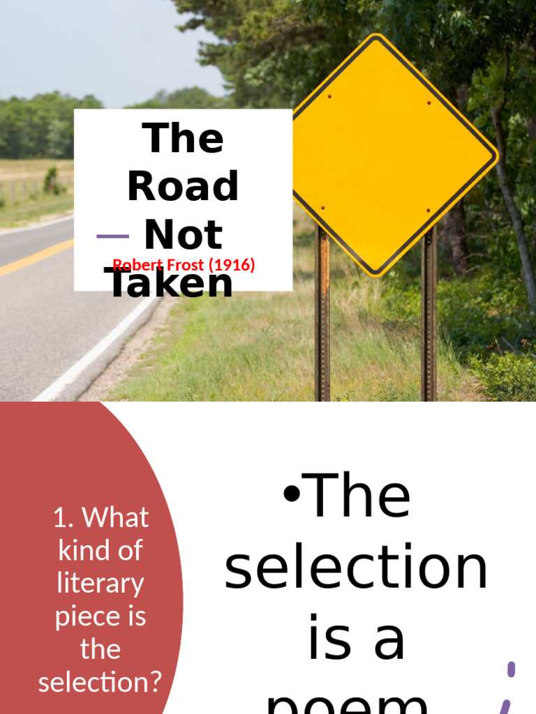 Analysis of "The Road Not Taken" | PDF | Literary Theory