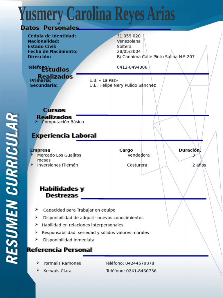 Curriculo Mery | PDF