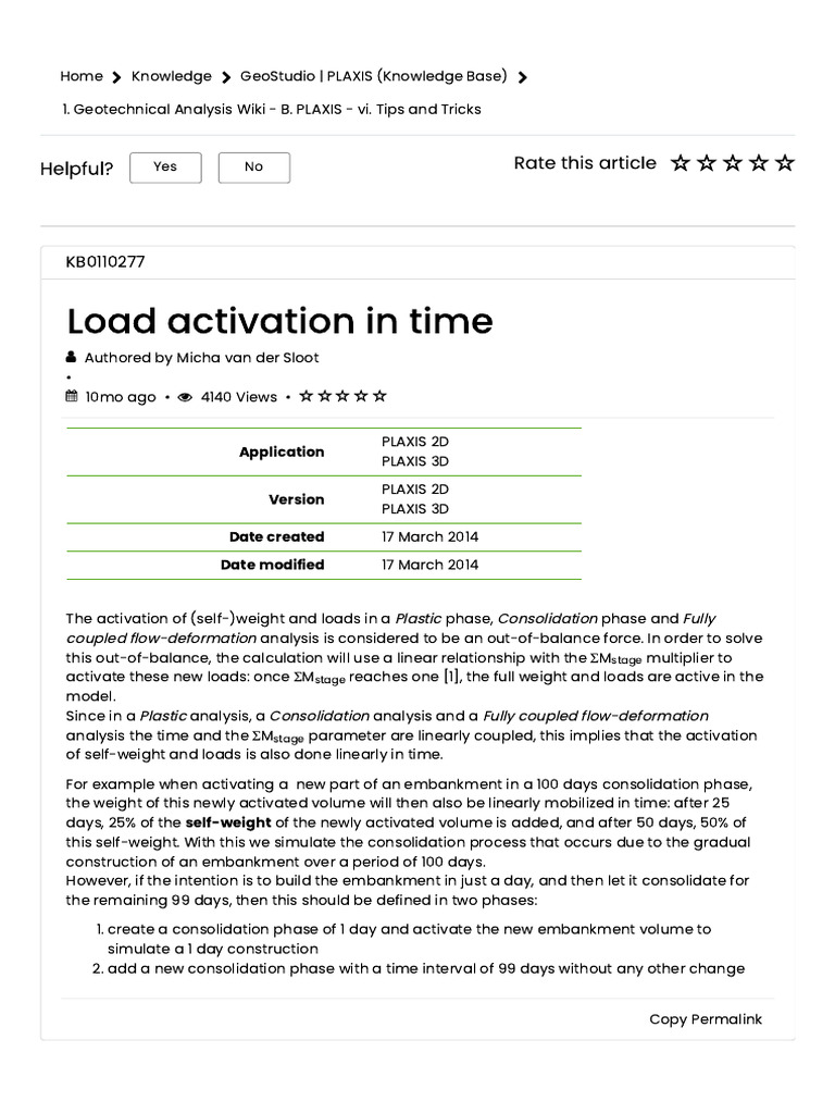 Load Activation in Time | PDF