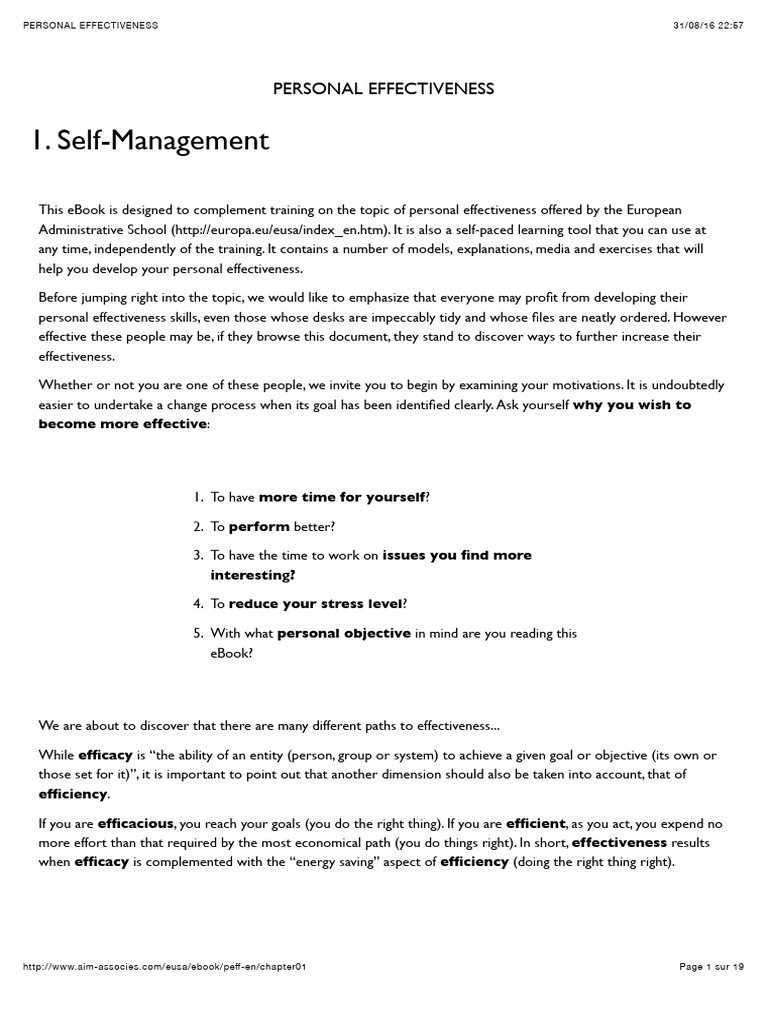 Boost Personal Effectiveness Skills | PDF | Emotional Intelligence ...