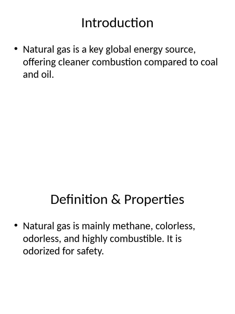 Natural Gas Short Presentation With Charts | PDF