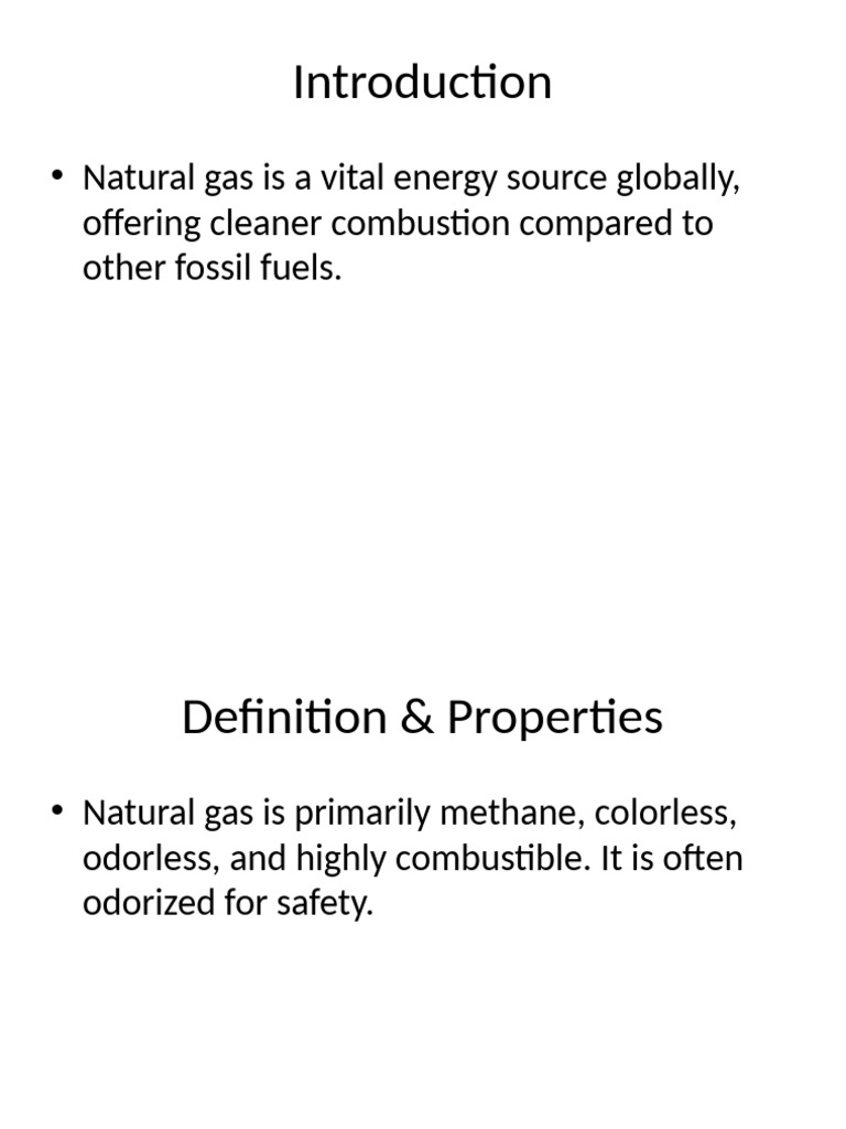 Natural Gas Detailed Presentation | PDF