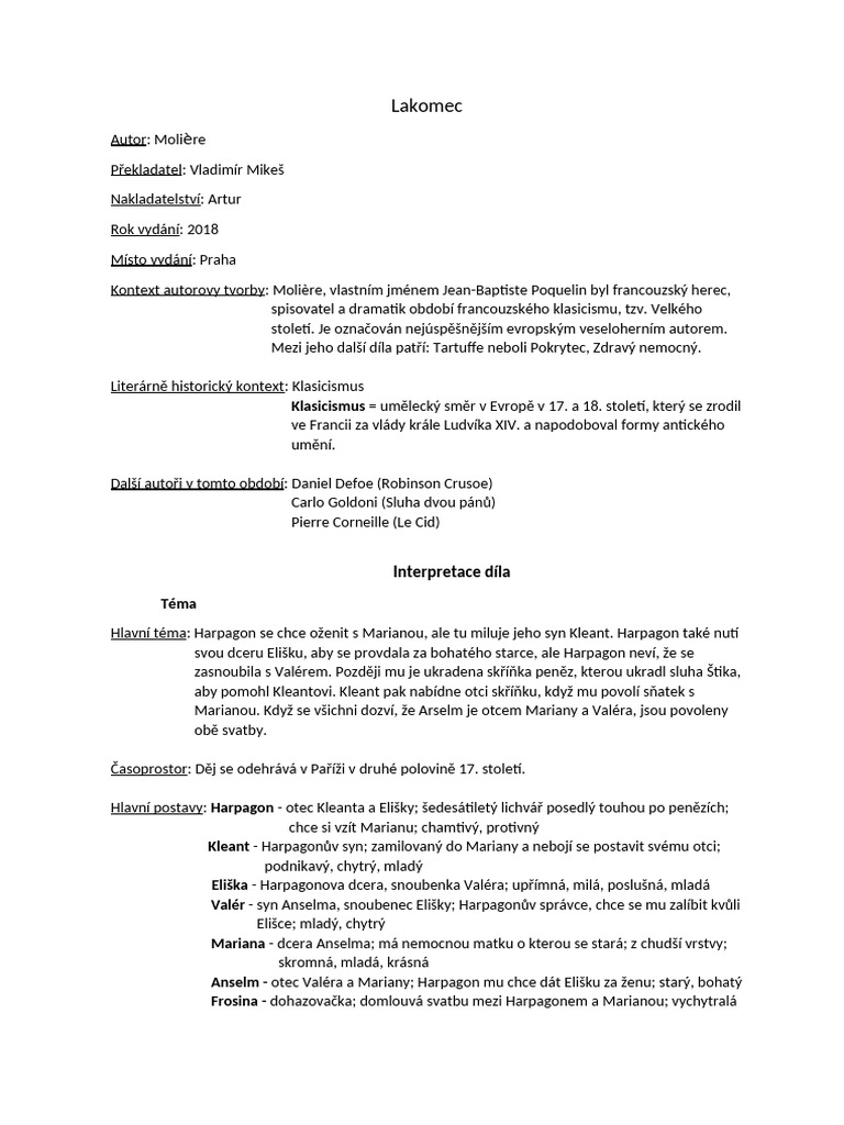 Lakomec | PDF