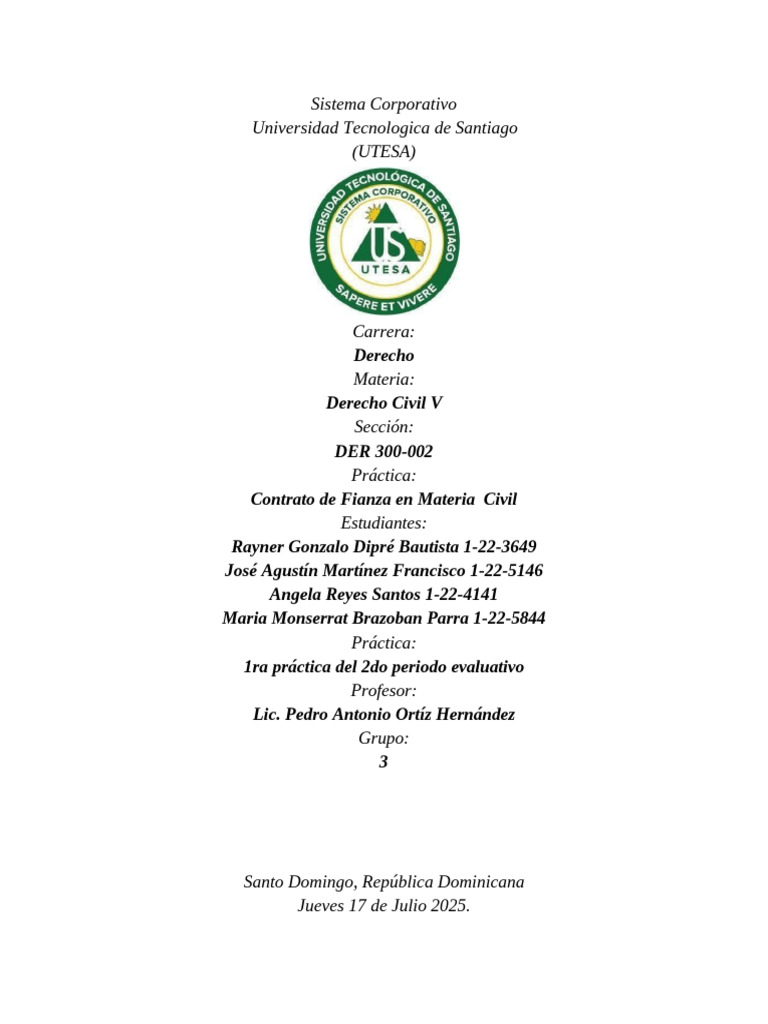 Contrato de Prenda en Derecho Civil | PDF | Pagos | Derecho Civil ...
