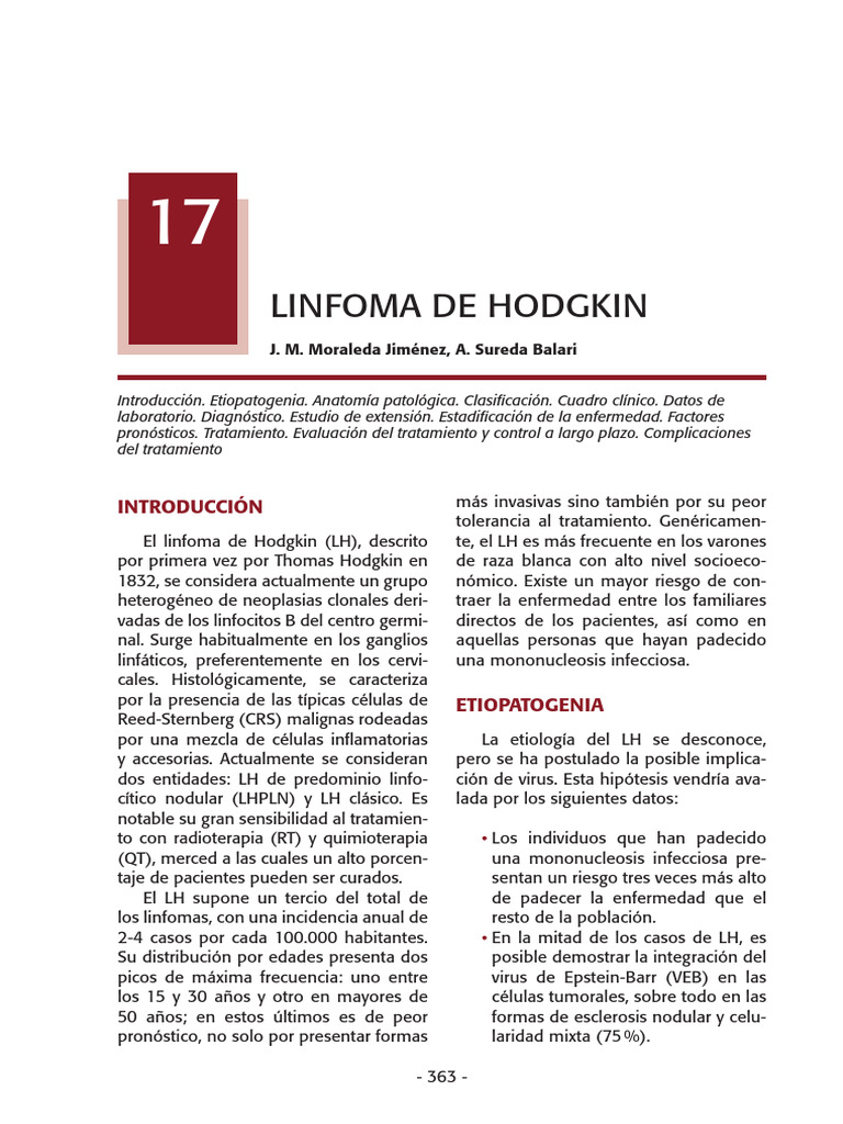Linfoma de Hodgkin: Diagnóstico y Tratamiento | PDF | Linfoma | Biopsia