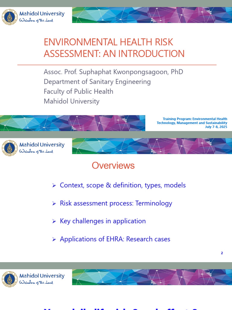 M3-Environmental Health Risk Assessment-An Introduction | PDF | Risk ...