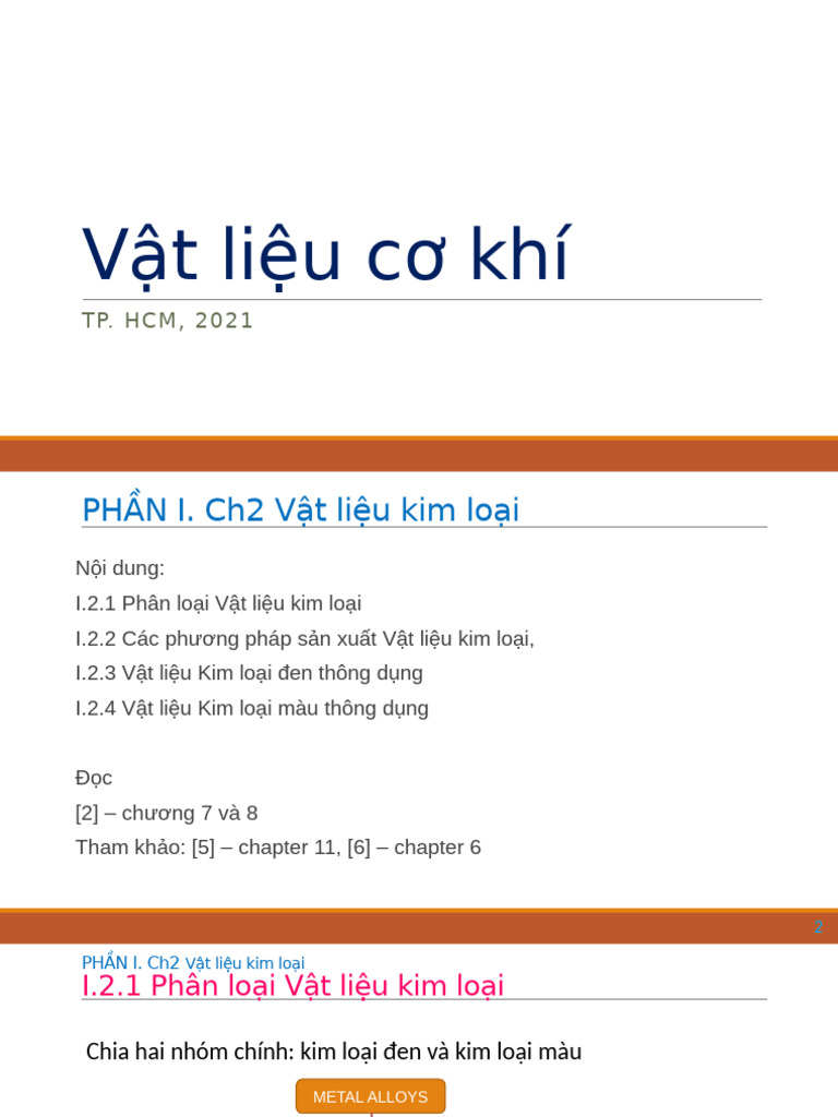 Vat Lieu Co Khi (Moi) 2 - Vat Lieu Kim Loai (Compressed) - 1 | PDF