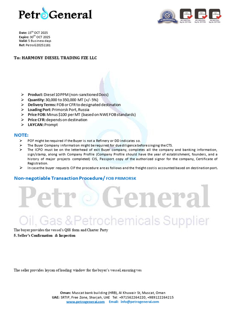 SCAM FCO-EN590-Harmony LLC -20251018-1181 | PDF