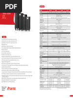 DS-UPS2000 UPS Specifications Overview | PDF