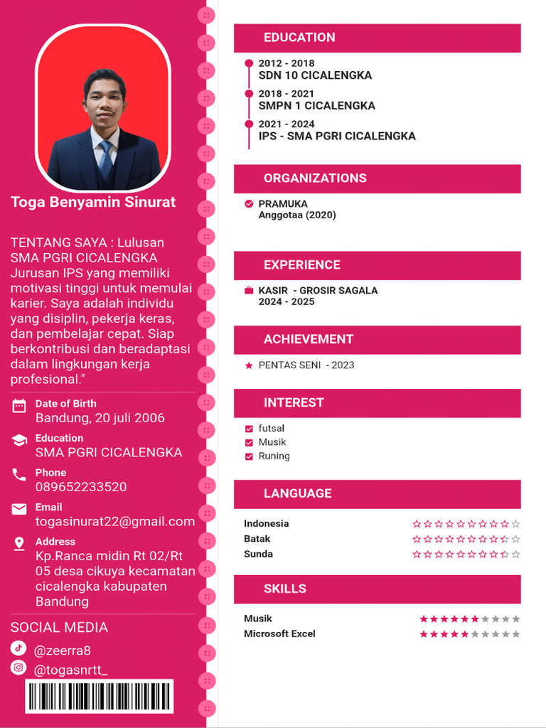 CV Toga | PDF