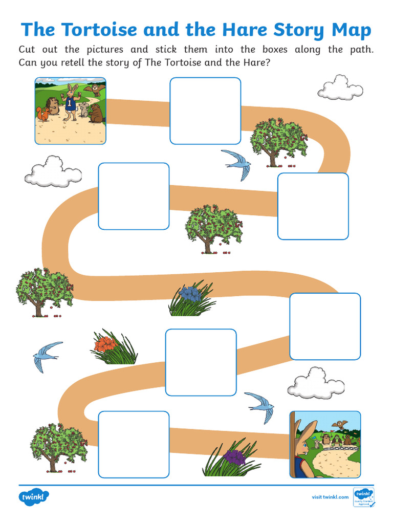 t Tp 1669660894 Tortoise and the Hare Cut and Stick Story Map Activity ...