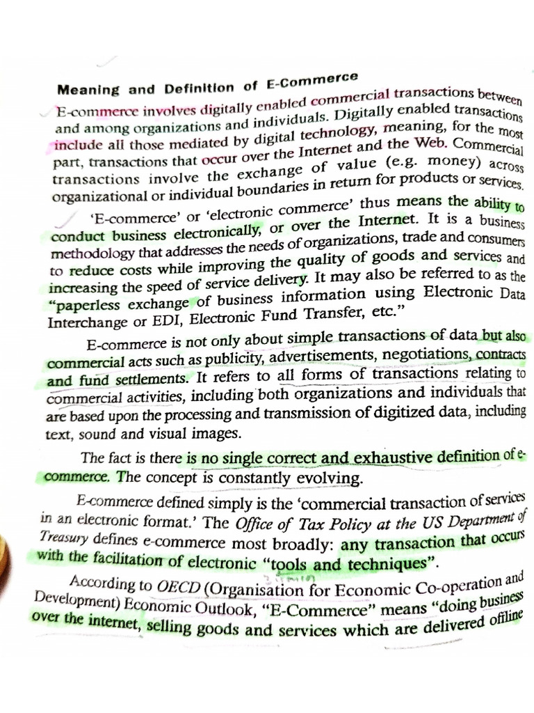 Meaning of E-Commerce 1 | PDF