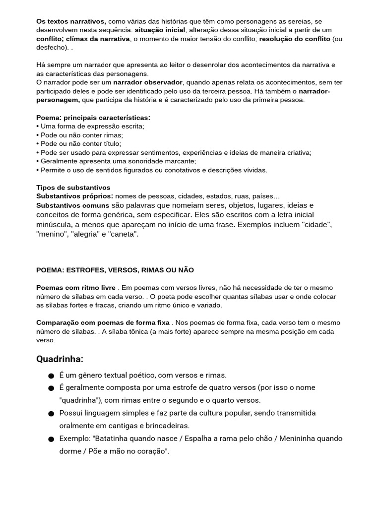Estruturas e Gêneros Textuais Diversos | PDF | Poesia | Ciência Popular