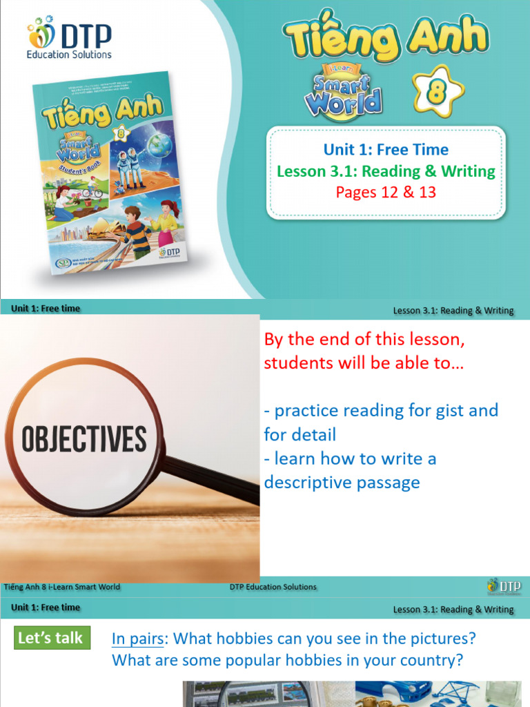 Reading & Writing: Free Time Hobbies | PDF