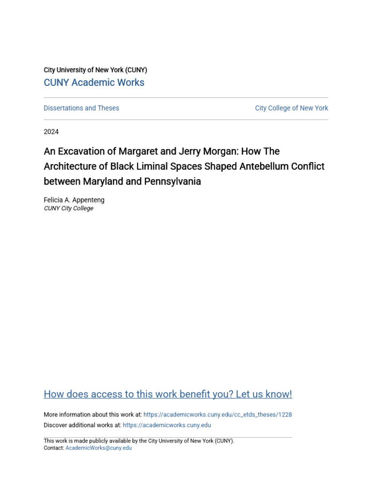 An Excavation of Margaret and Jerry Morgan - How The Architecture | PDF ...