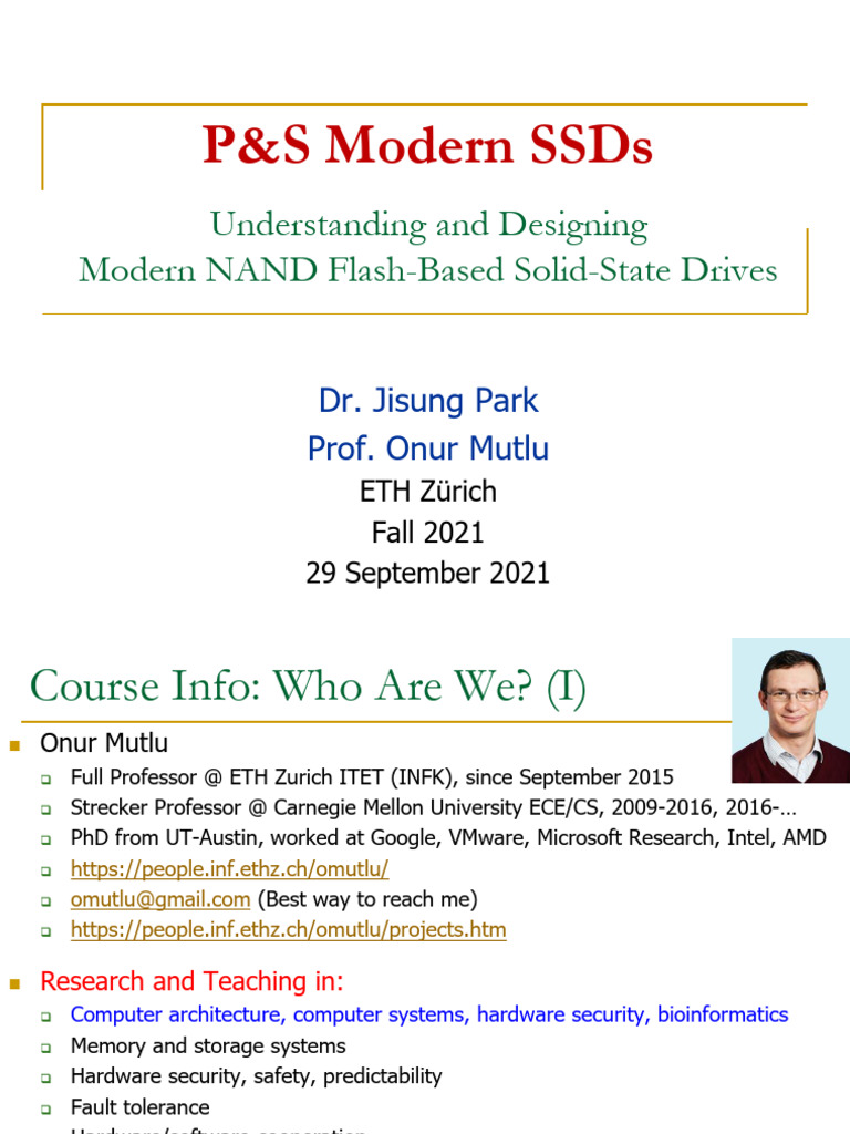 Modern SSDs: Design and Analysis Guide | PDF | Flash Memory | Solid ...