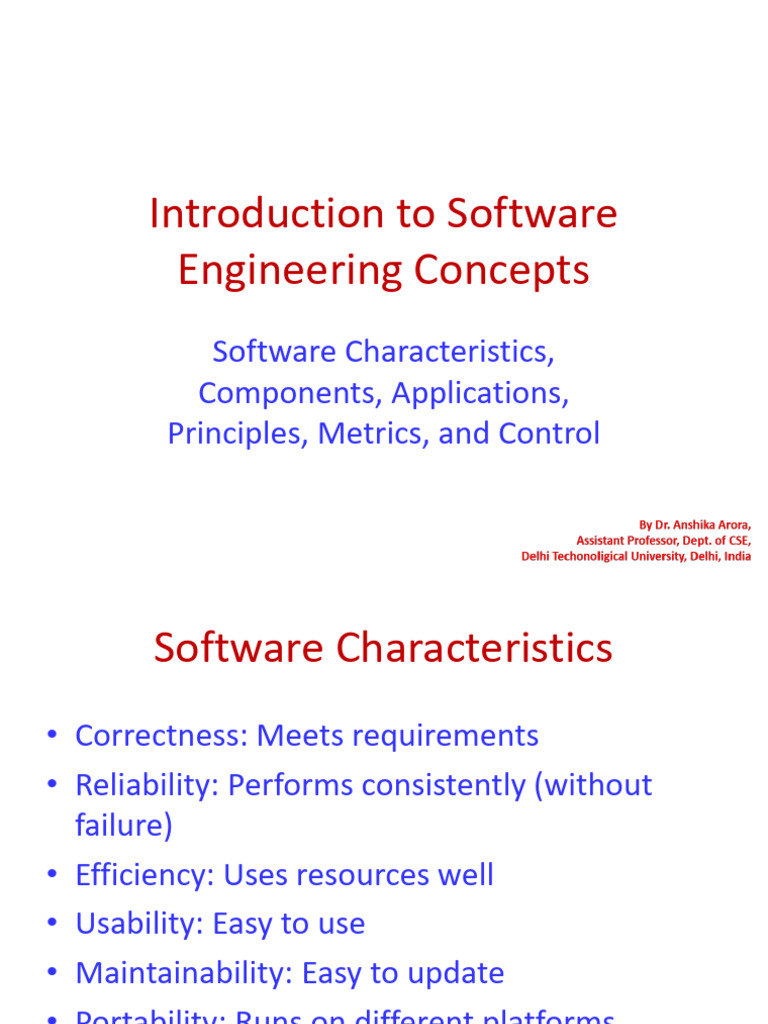 Software Engineering Concepts Overview | PDF