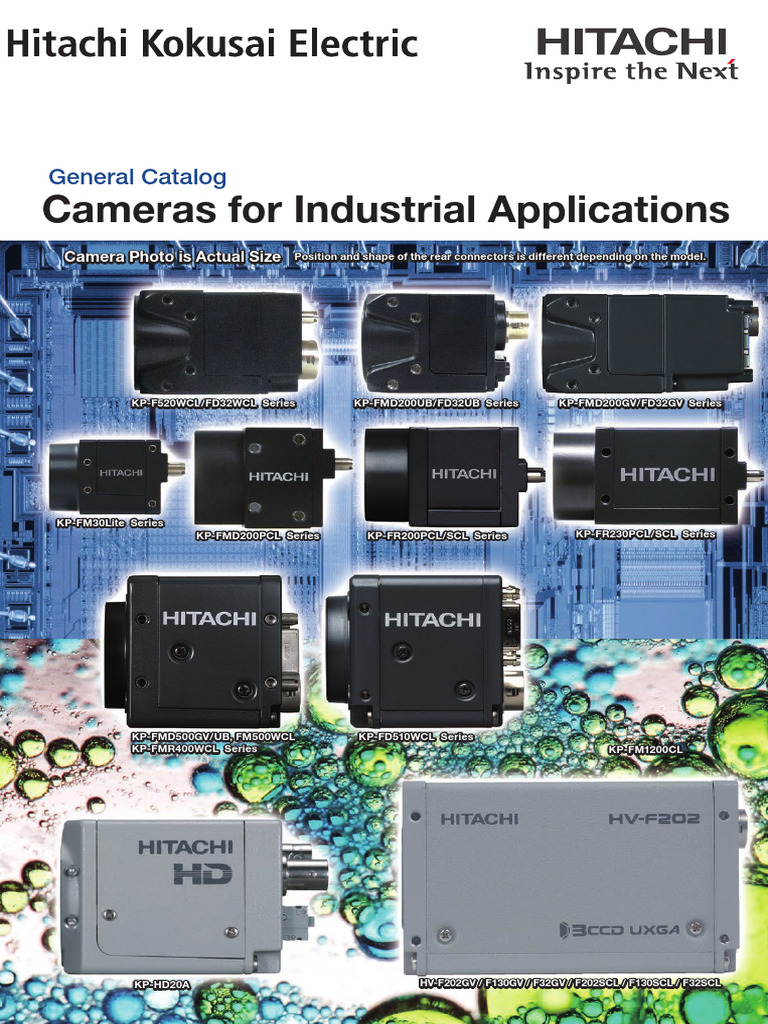 Hitachi Camera For Industrial Applications 2010 | PDF | Vision | Filmmaking