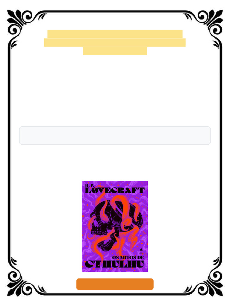 Box Os mitos de Cthulhu 1st Edition Lovecraft H P ebook premium reader access | PDF | H.P ...