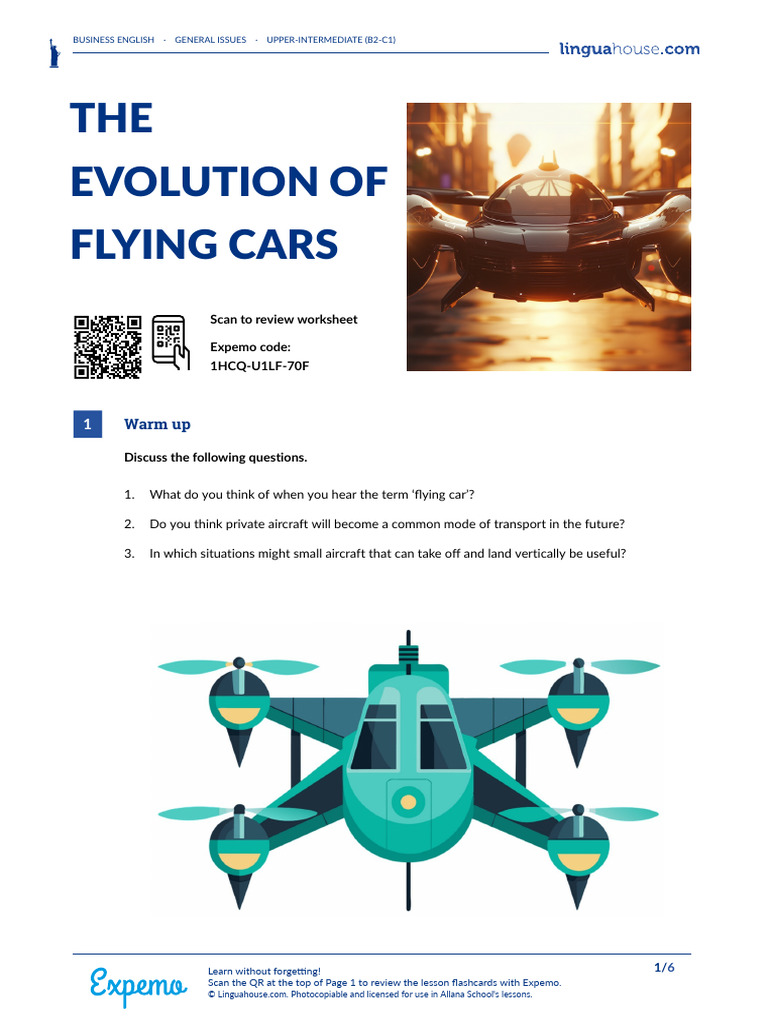 the-evolution-of-flying-cars-american-english-student-B2-C1 | PDF ...
