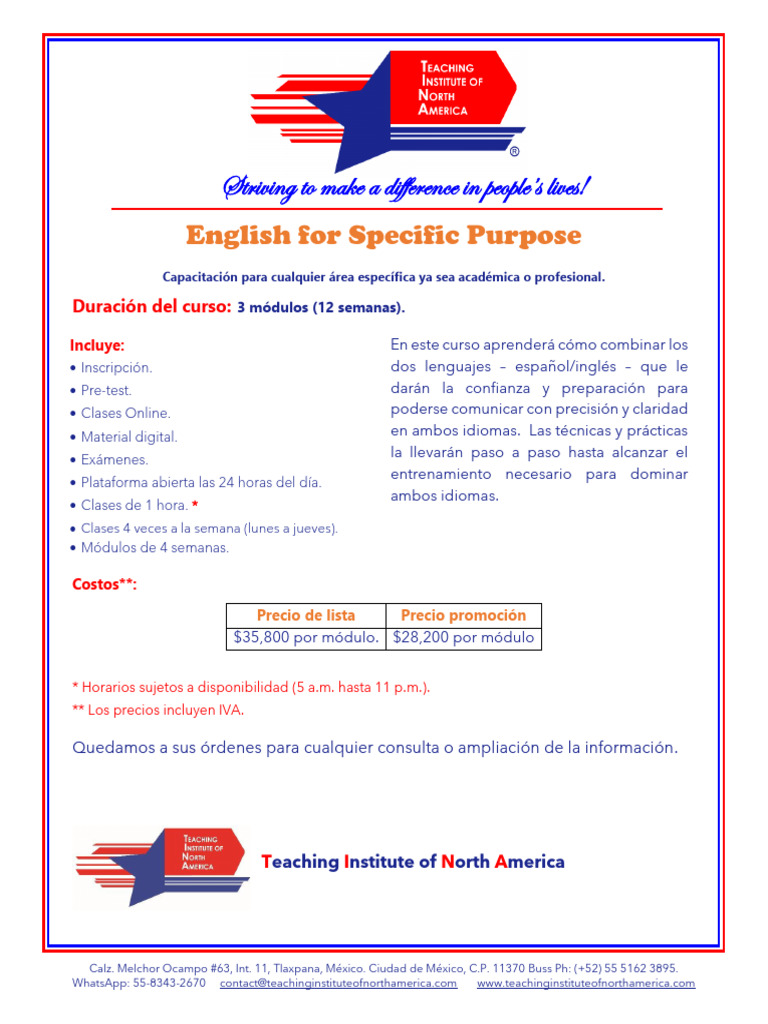 English For Specific Purpose | PDF