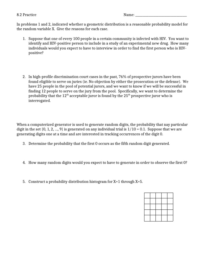 Probability practice exam | PDF
