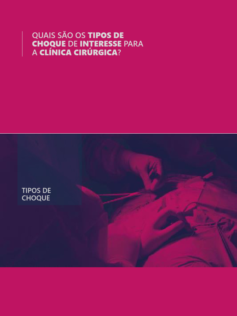Tipos de Choque em Clínica Cirúrgica | PDF | Sepse | Choque (circulatório)
