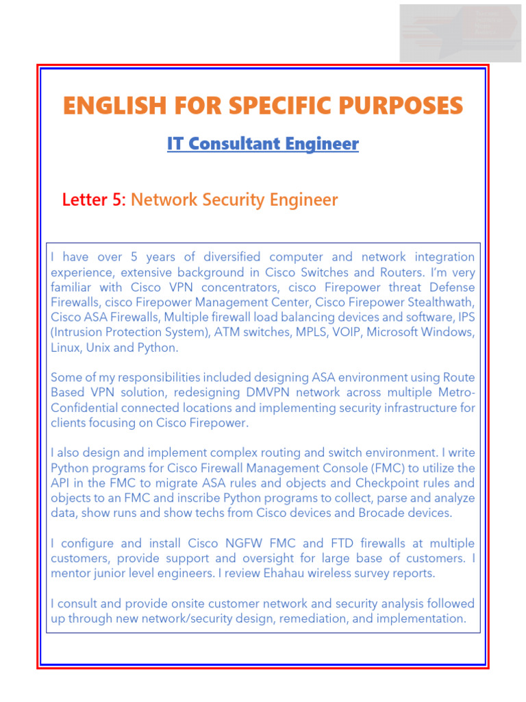 5. Network Security Engineer | PDF