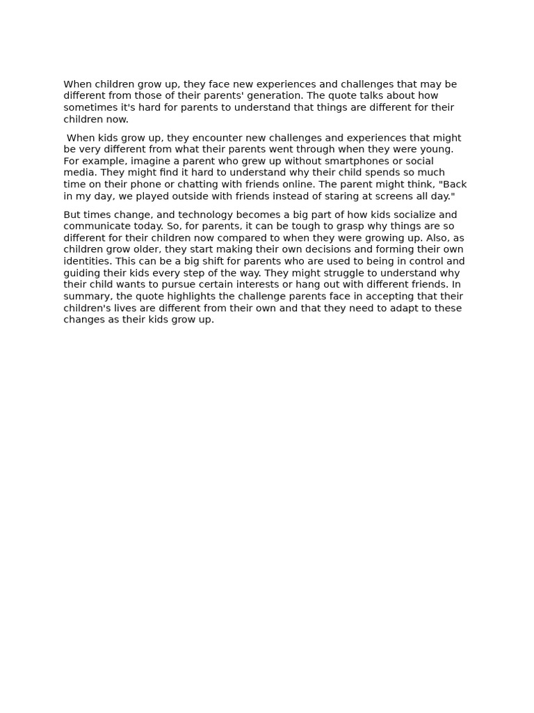 When Children Grow Up | PDF