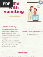 Vomiting History Taking Checklist | PDF | Vomiting | Medical Specialties