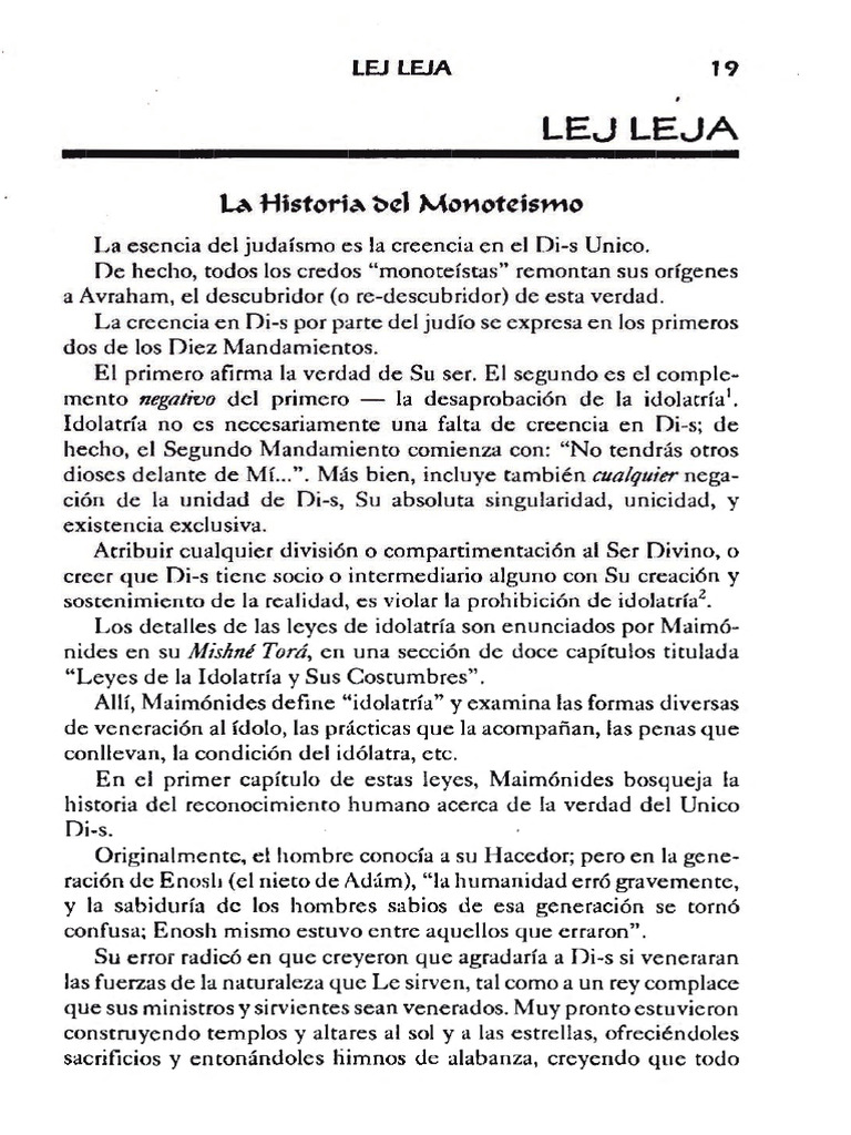 El Rebe Enseña - Lej Leja | PDF