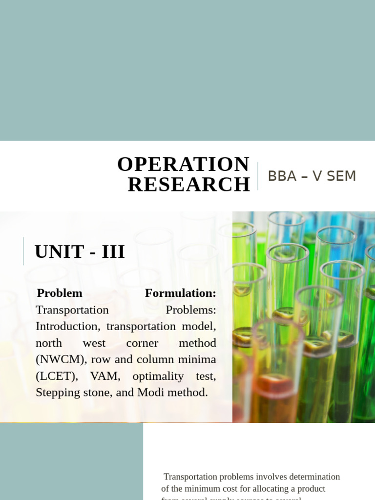 UNIT - III | PDF | Linear Programming | Mathematical Optimization