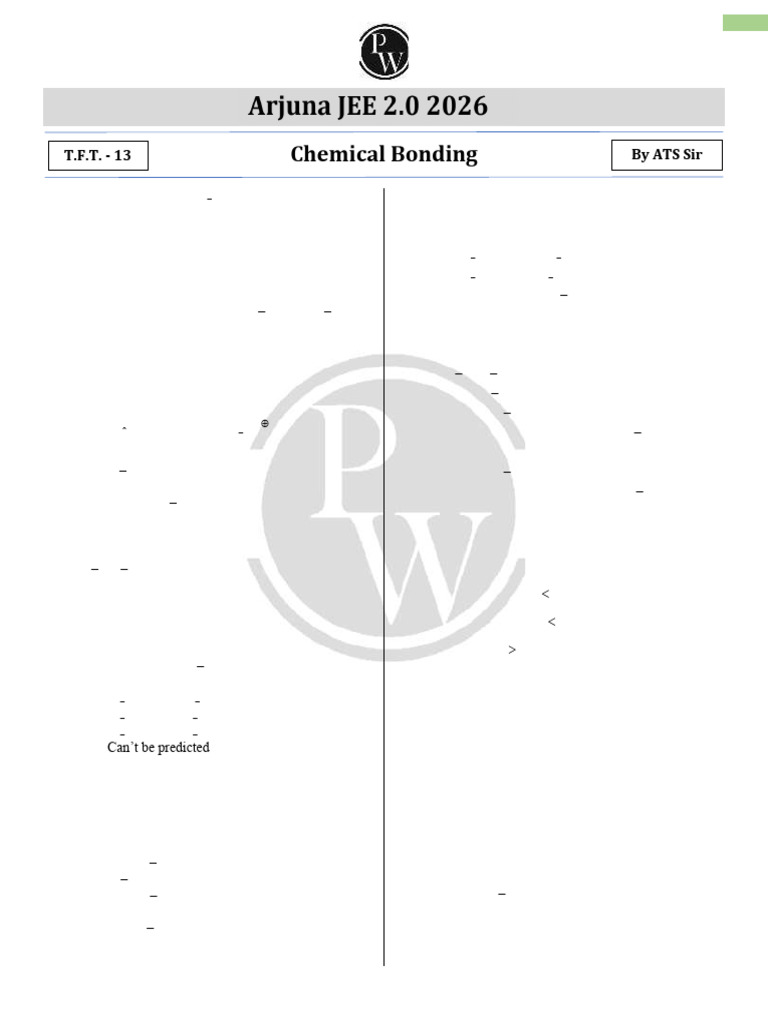 6909ea6dadb445209ac52386 - ## - TFT 13 - Chemical Bonding - Only PDF ...