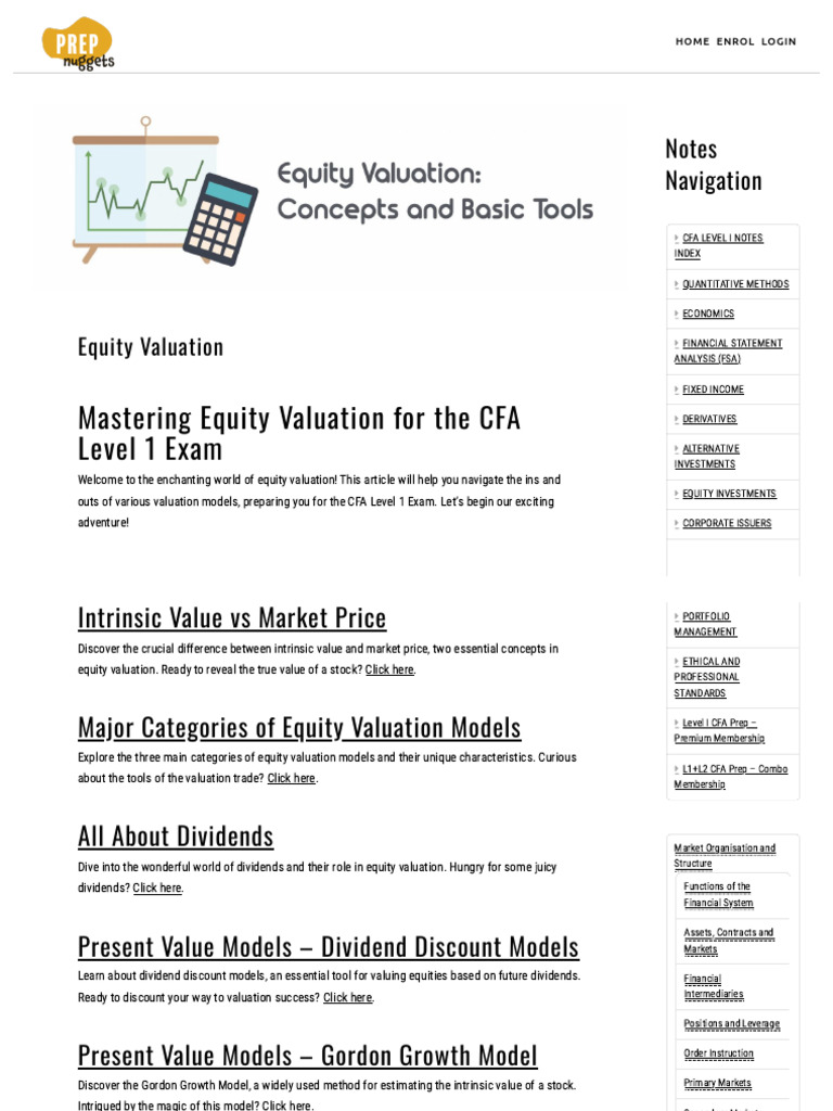 Intrinsic Value vs Market Price Explained | PDF | Valuation (Finance ...