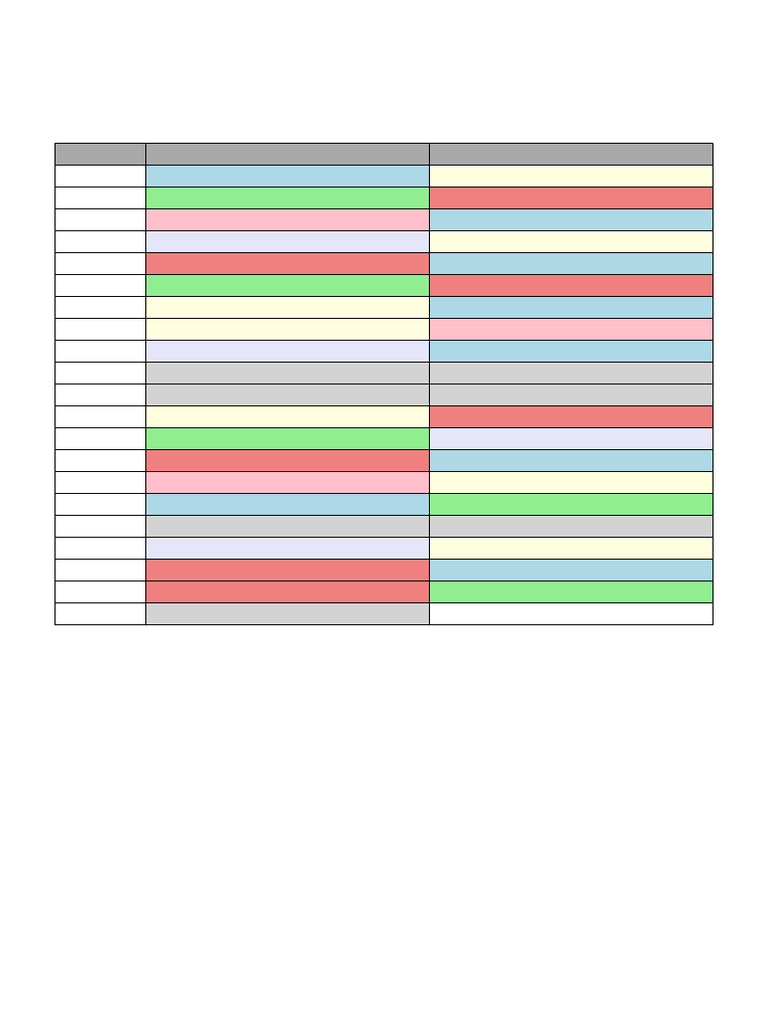 Mock Revision Schedule Color | PDF