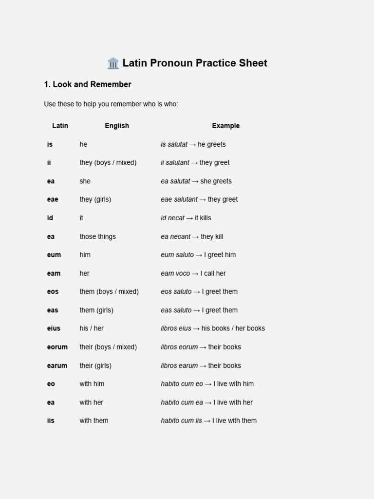 Latin Pronoun Practice Exercises | PDF | Chess Theory | Chess