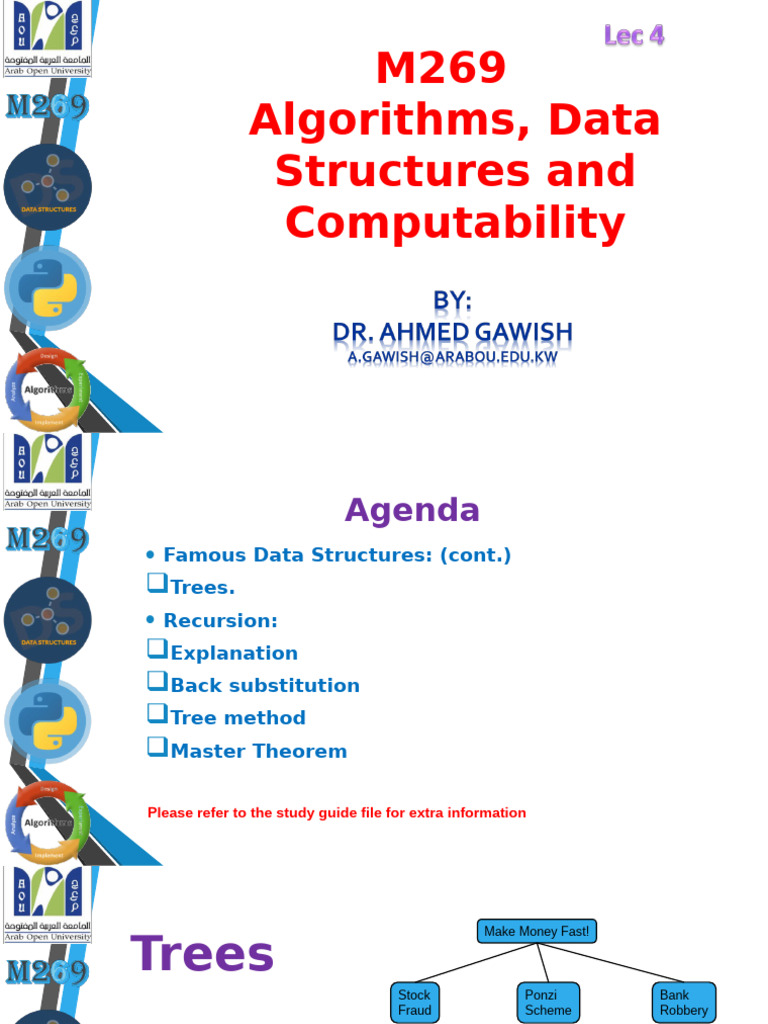 M269_lec4 | PDF | Algorithms And Data Structures | Mathematics
