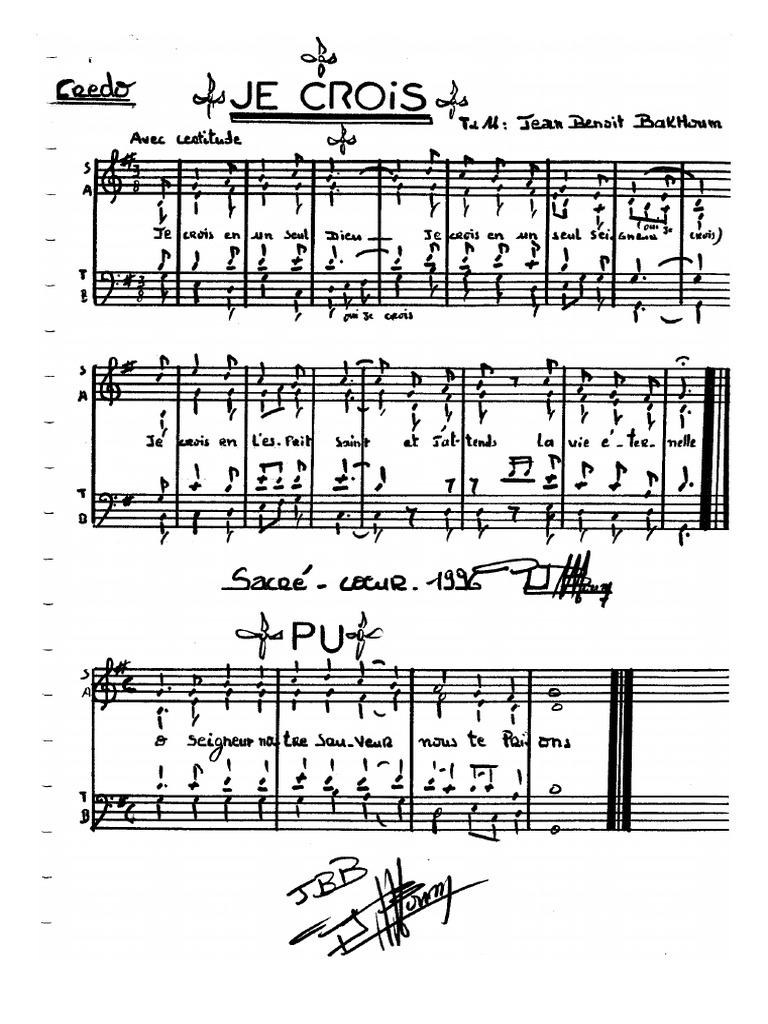 Crédo-PU (JBB) - 1996 - Français | PDF
