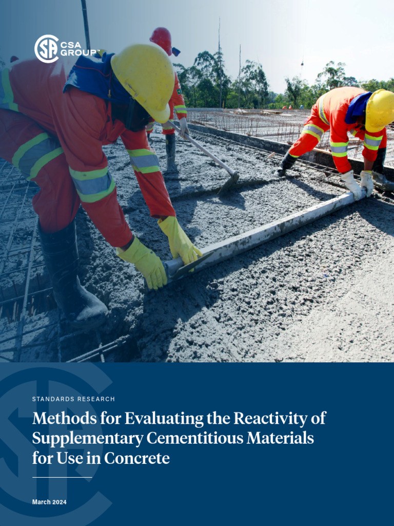 Evaluating Reactivity of Cementitious Materials | PDF | Concrete | Cement
