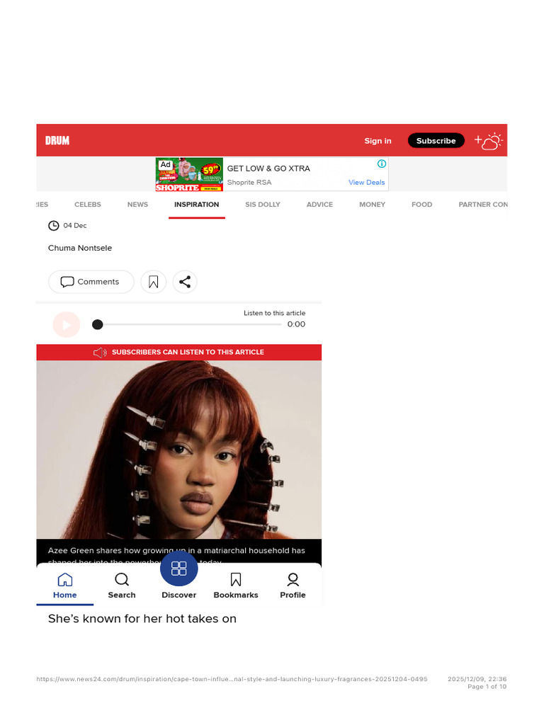 Azee Green: Cape Town's Fashion Influencer | PDF | Clothing | Fashion