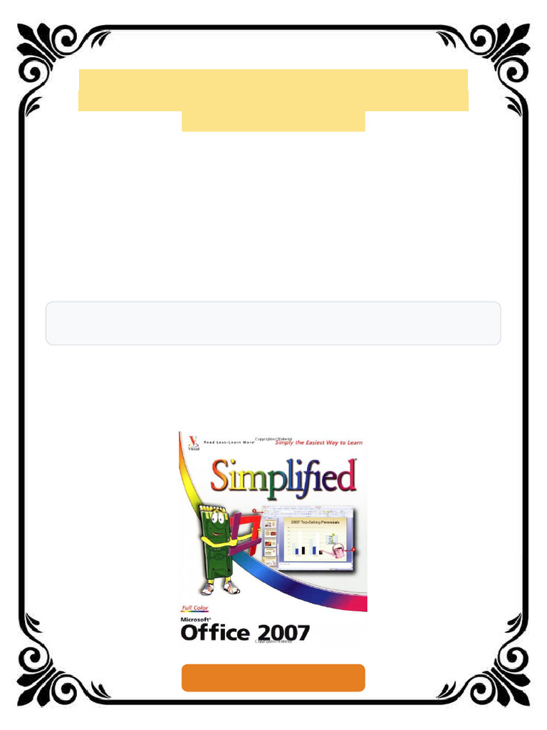 Microsoft Office 2007 Simplified 1st Edition Sherry Willard Kinkoph ...