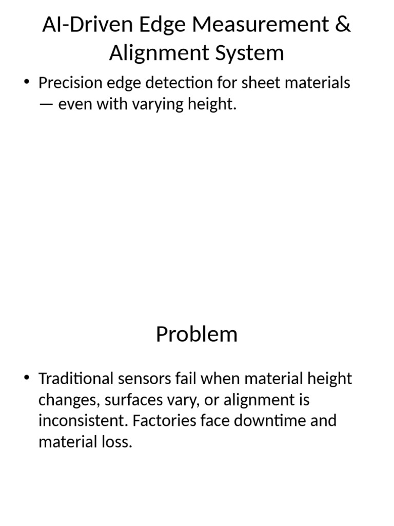 AI Edge Measurement Pitch Deck | PDF