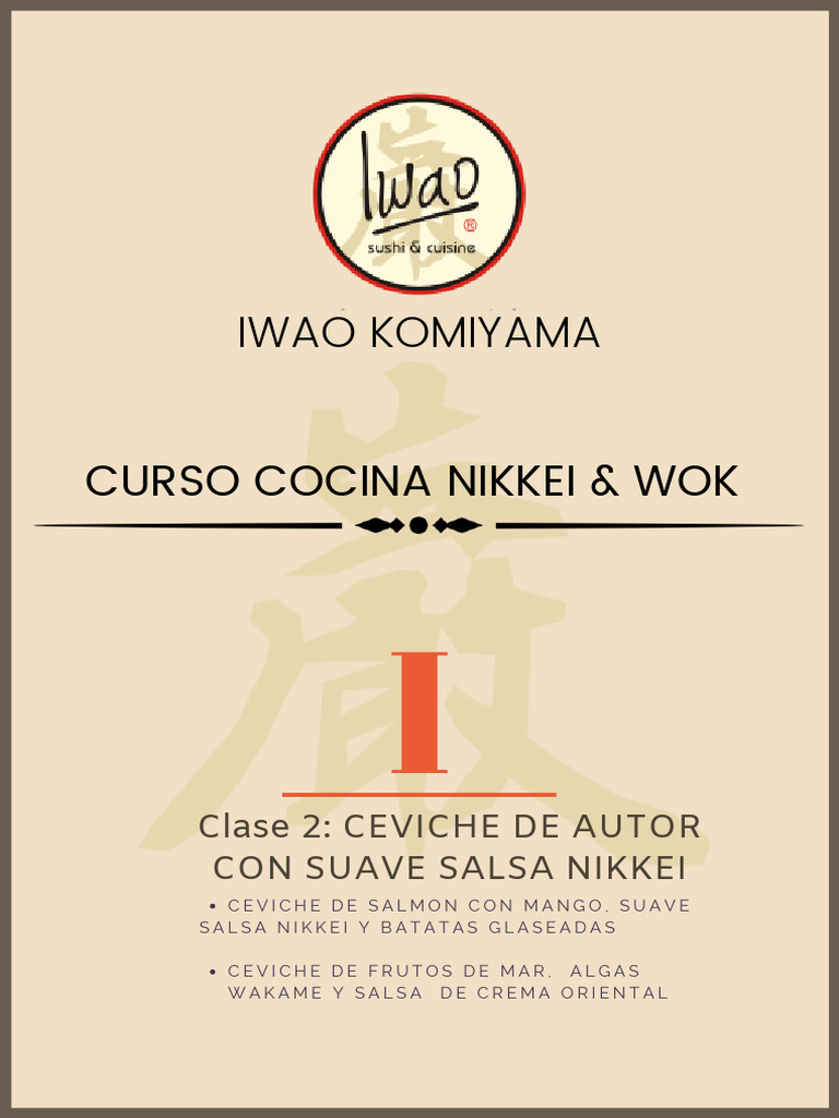 Receta Nikkei #2 | PDF | Salsa | Cilantro