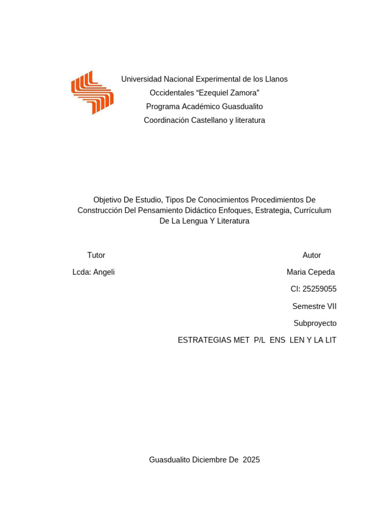 Maria Cepeda Ensayo Metodologia | PDF | Enseñando | Aprendizaje