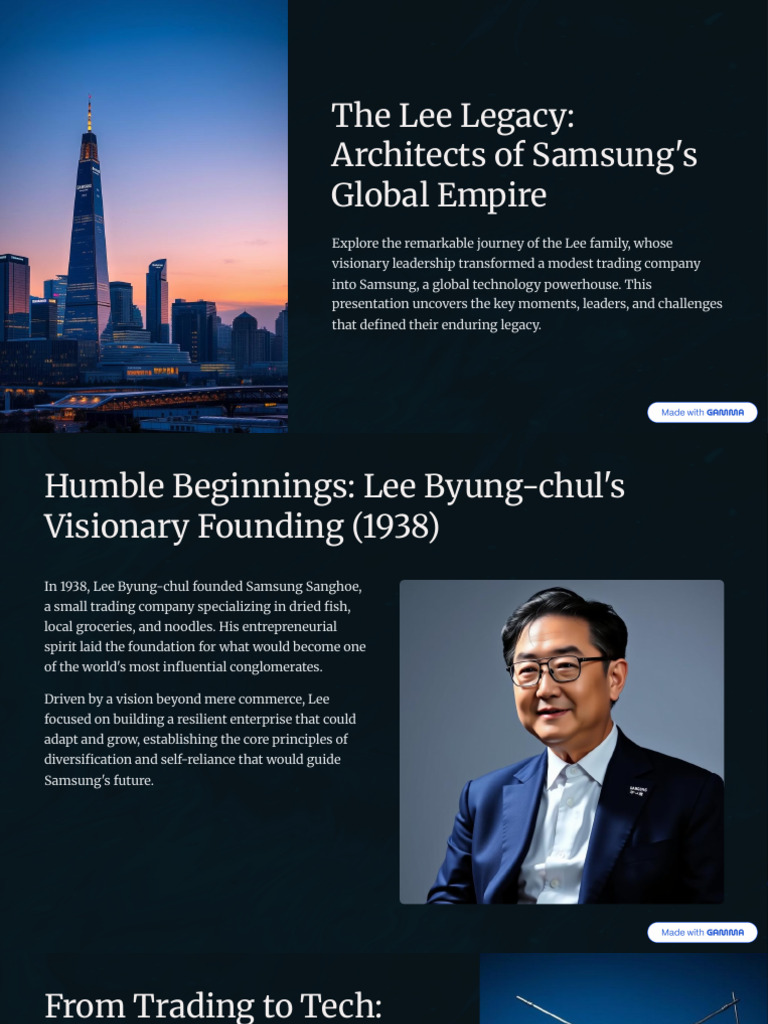 The Lee Legacy Architects of Samsungs Global Empire | PDF