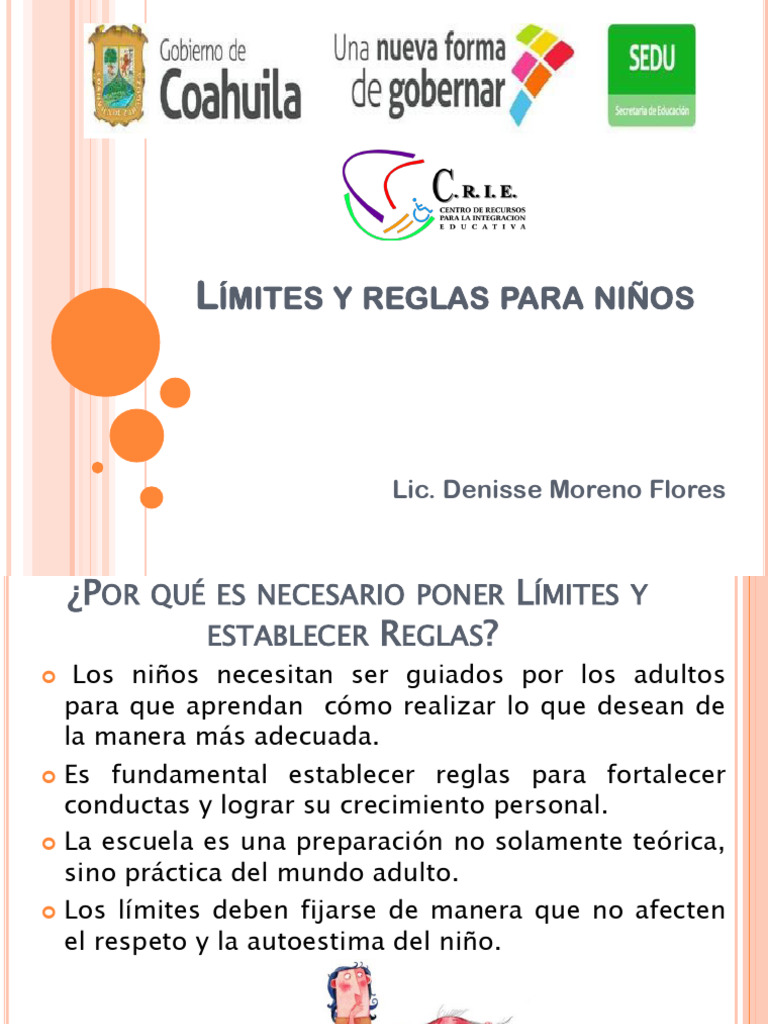 Límites y Reglas para Educar Niños | PDF | Comportamiento | Escuelas
