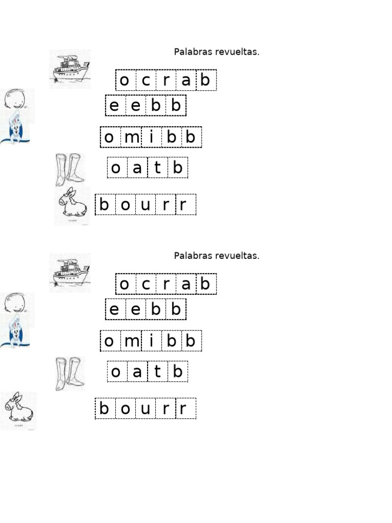 14 Copias Palabras Revueltas | PDF
