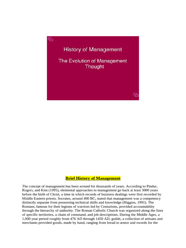 management-brief-history_688b7d44f5273e2ee93b113ffa38ef8b | PDF | Job ...